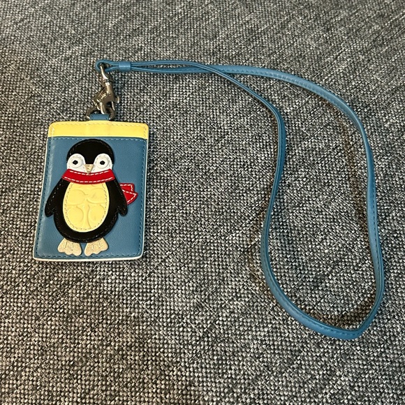 Coach | Bags | Coach Rare Penguin Id Lanyard | Poshmark